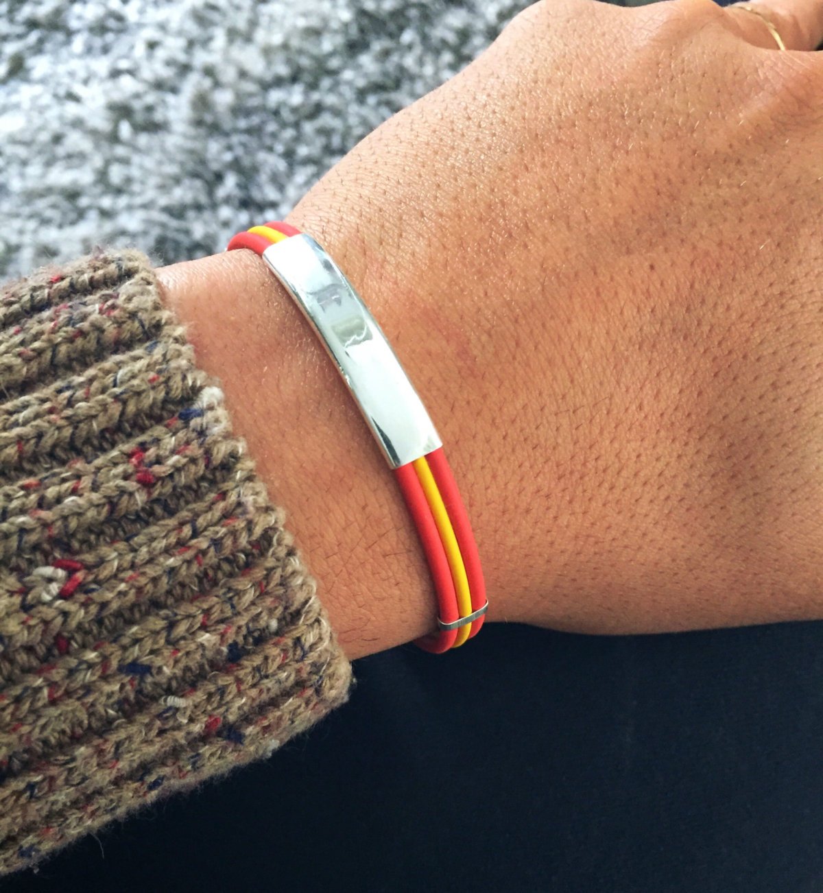 Pulsera España Bandera - Platajewels